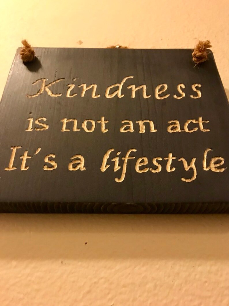 La gentillesse nest pas un acte signe signe de gentillesse - Etsy France
