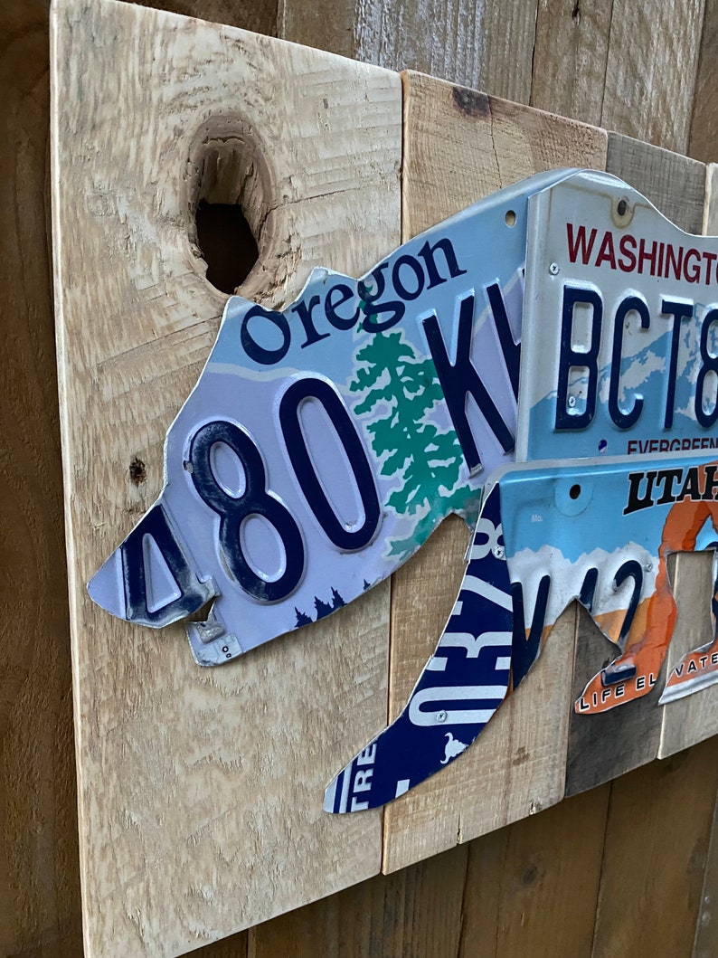 Rustic Bear Wall Hanging Rustic Bear Wall Decor License - Etsy