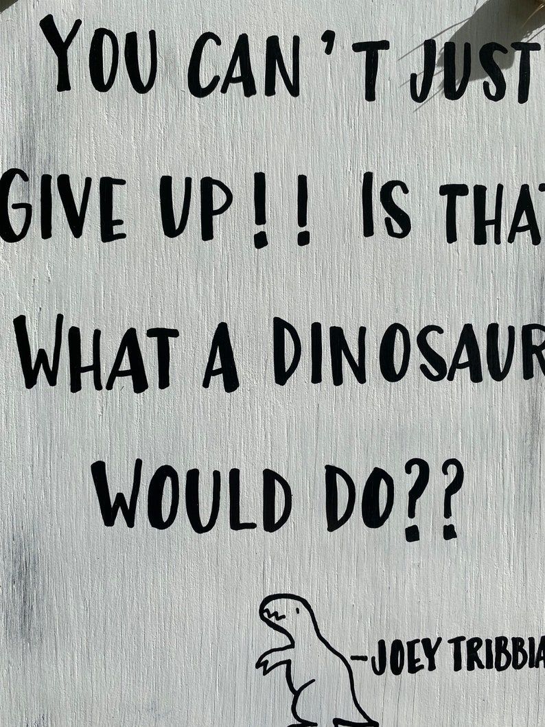 Friends Tv Show Decor Friends Sign Joey From Friends Joey | Etsy