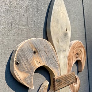 Wood Fleur De Lis Wall Decor, NOLA Artwork, Rustic Fleur De Lis - Etsy