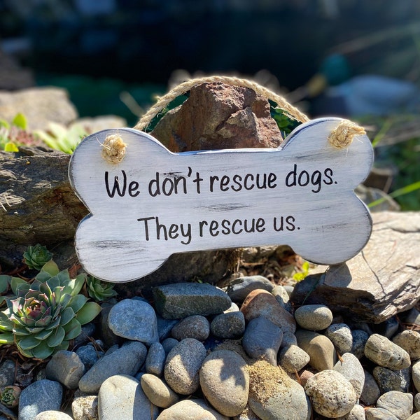Rescue Dog Sign - Etsy