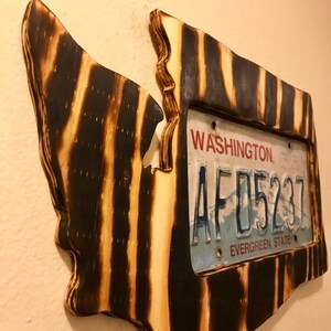 Washington State Wood License Plate Cutout, License Plate Art ...