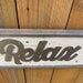 Relax Wall Decor Relax Wall Art Bathroom Decor Wood and - Etsy