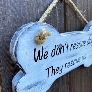 Rescue Dog Sign, Dog Rescue Decor - Etsy