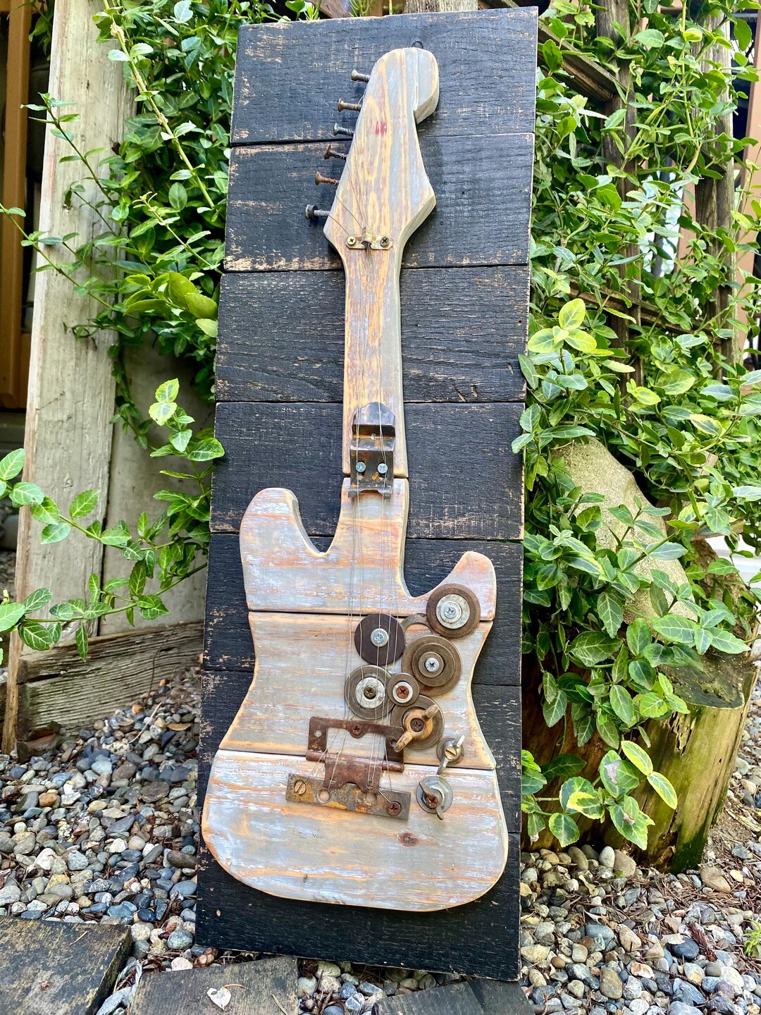 Guitar Wall Art, Mixed Media Wall Art for Home and Office - Etsy