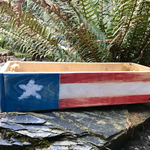 American Flag Storage Box - Etsy