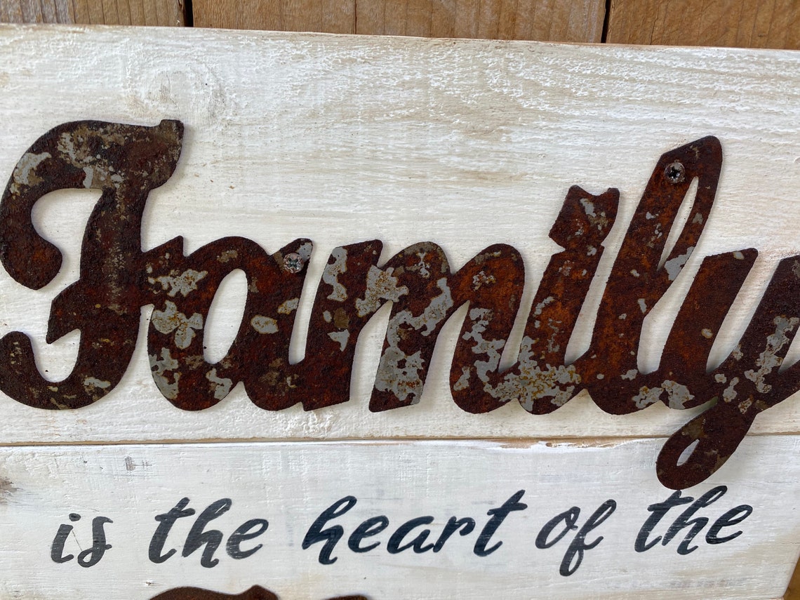 Family is the Heart of the Home Farmhouse Decor Family - Etsy