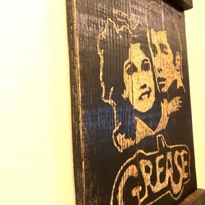 Pallet Wood Grease Wall Hanging, Grease Art, Diner Decor, Grease Decor ...