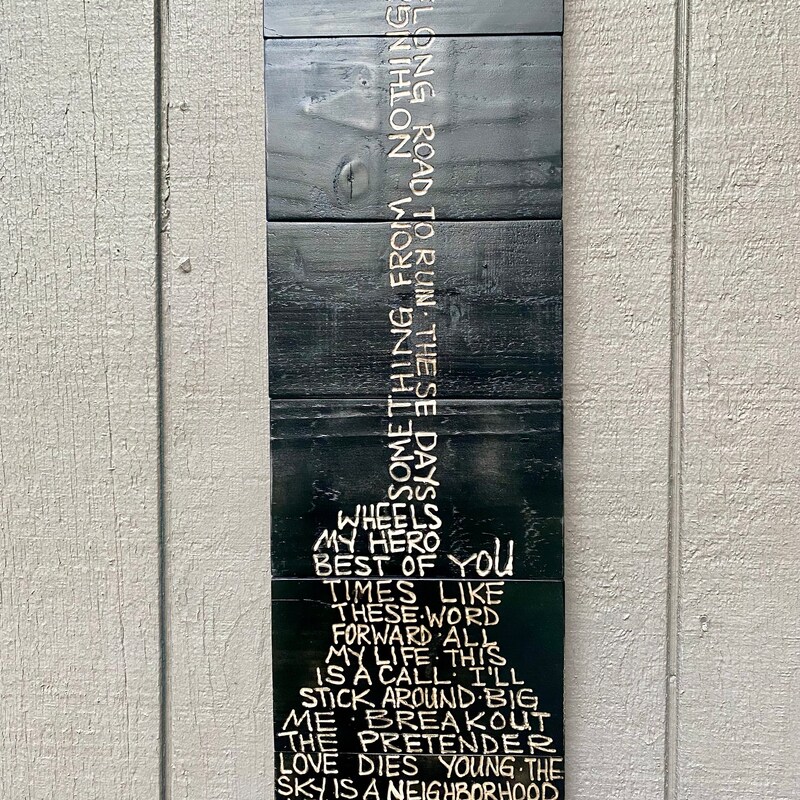 Foo Fighters Lyrics Etsy 3121