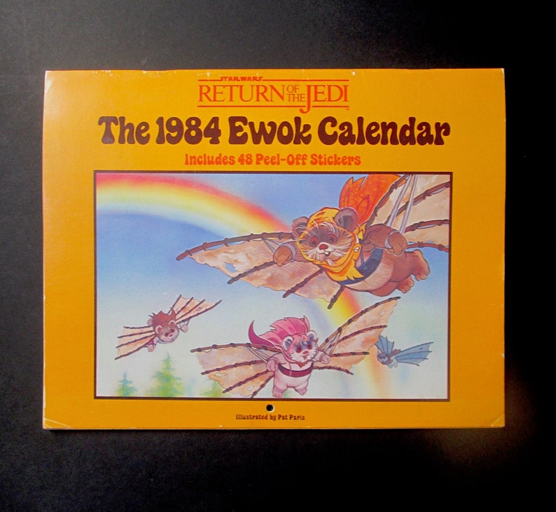Star Wars Return of the Jedi "the 1984 Ewok Calendar"--unused - Etsy