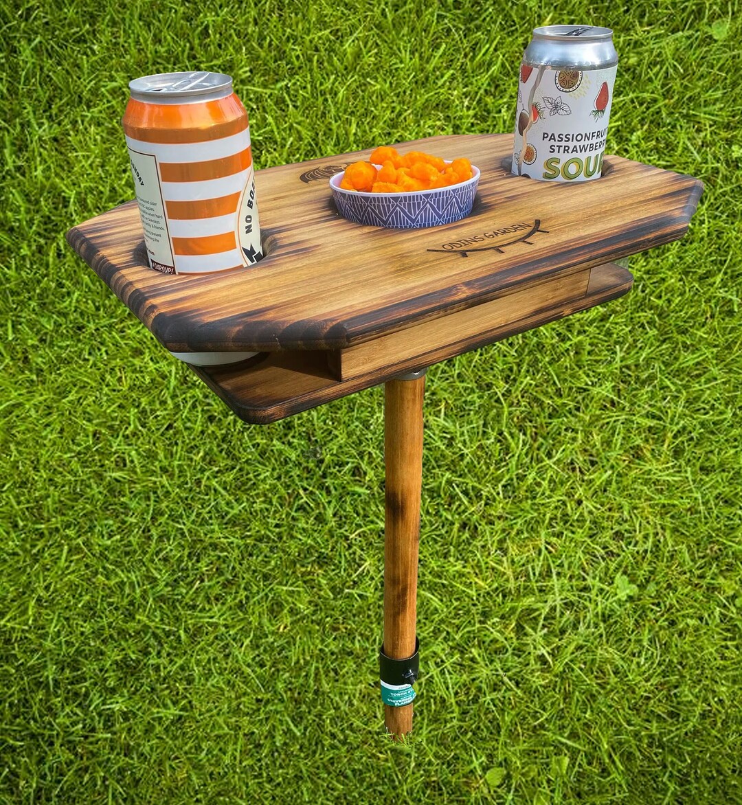 A-beverage/beer Table, Burnt Edge, Portable Outdoor Concert Table ...
