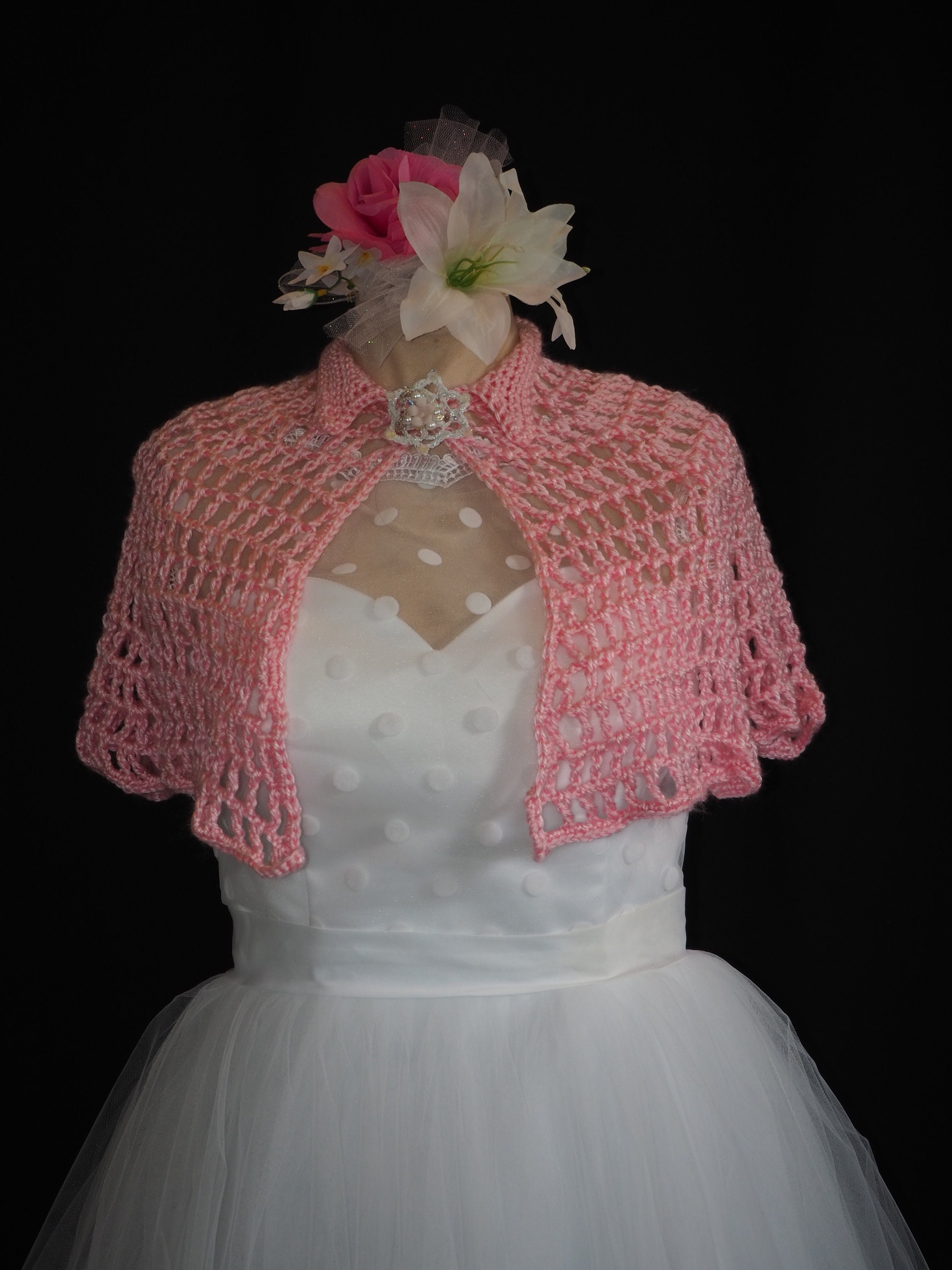 Pink Capelet Capelet Wedding Capelet Cape Wedding Cape - Etsy.de