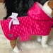 Fuchsia Pink Dog Coat, Fleece Lined, D-ring Dog Jacket - Etsy