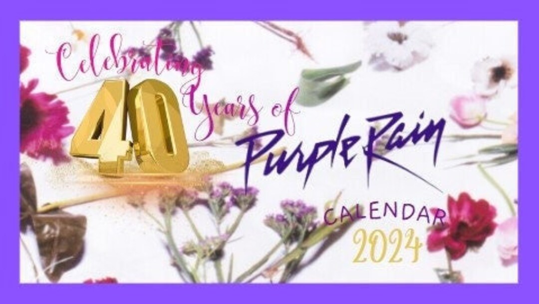 2024 Prince Purple Rain Calendar - Etsy