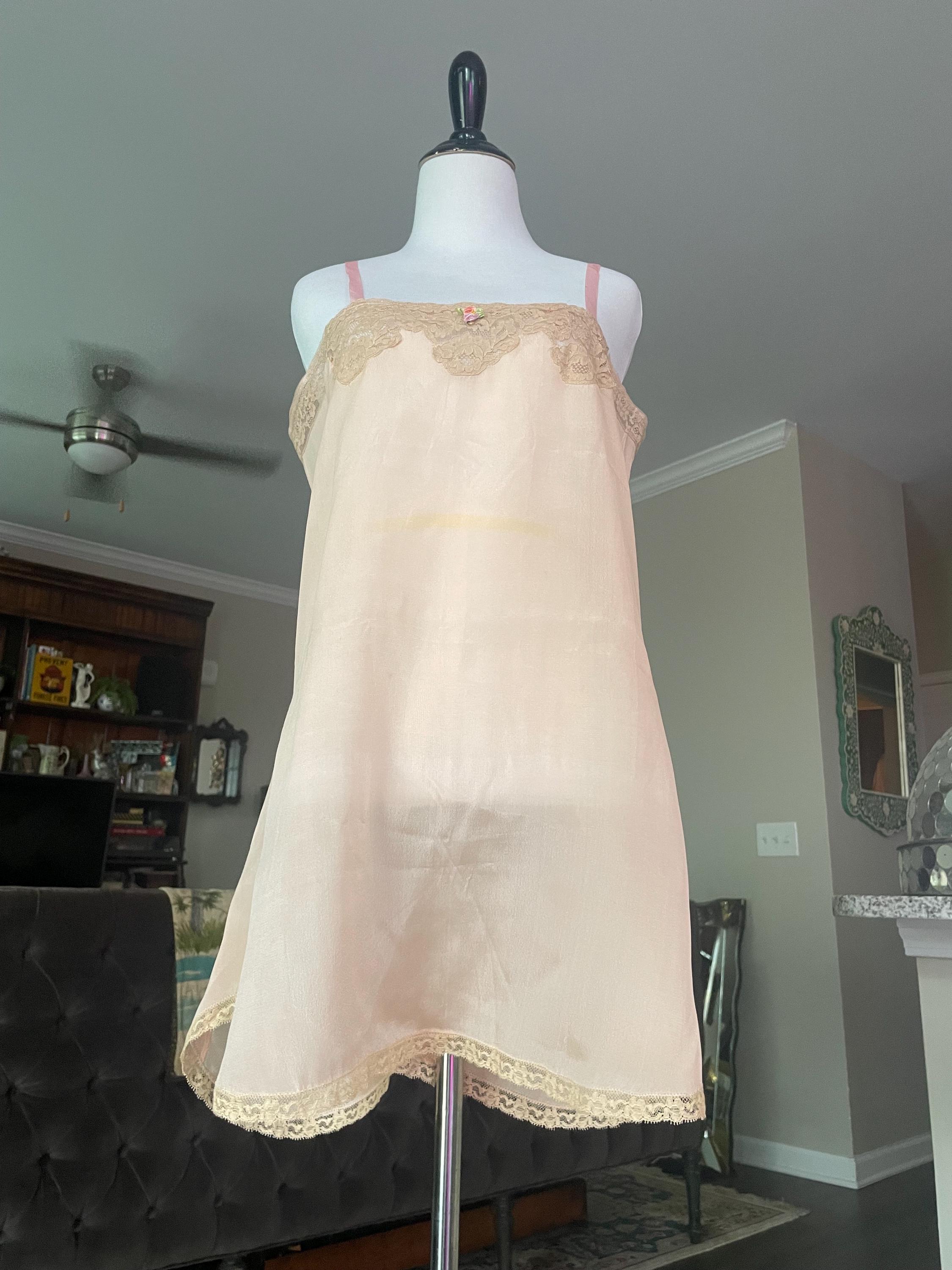 20s Flapper Step in Chemise Slip Silk Lingerie - Etsy