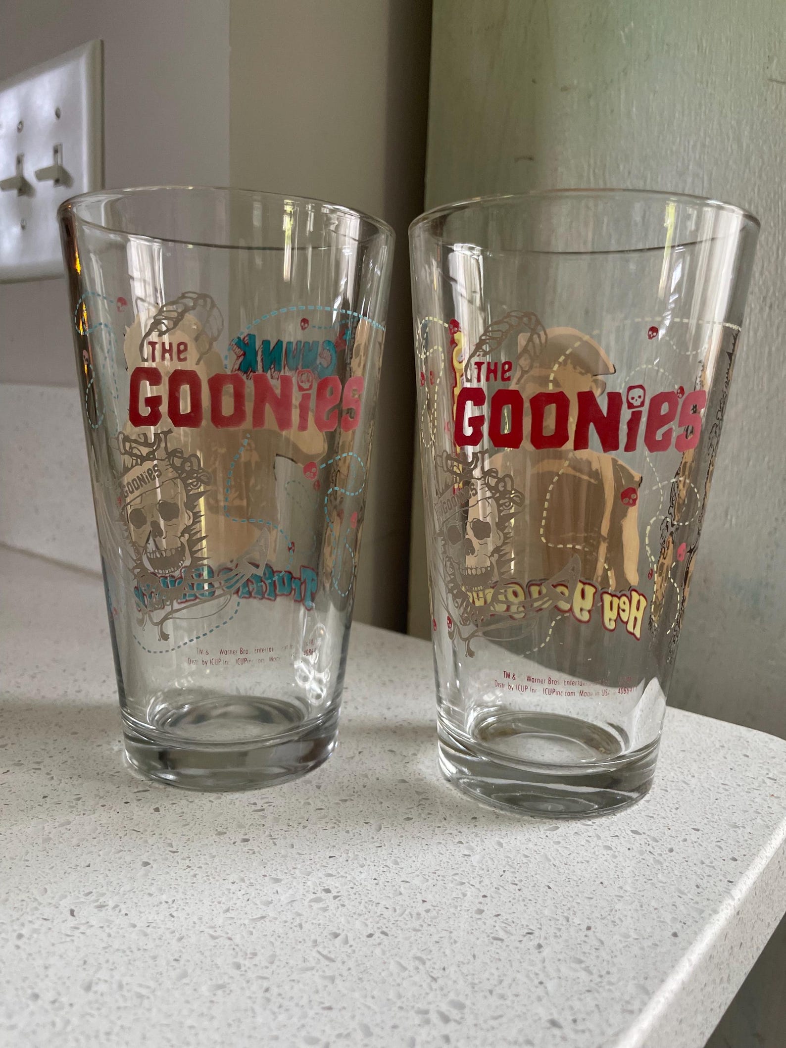 Goonies Pint Glasses Set Sloth Chunk - Etsy