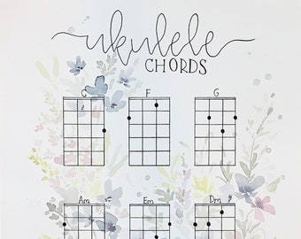 Beginner Guitar Chord Chart - Etsy