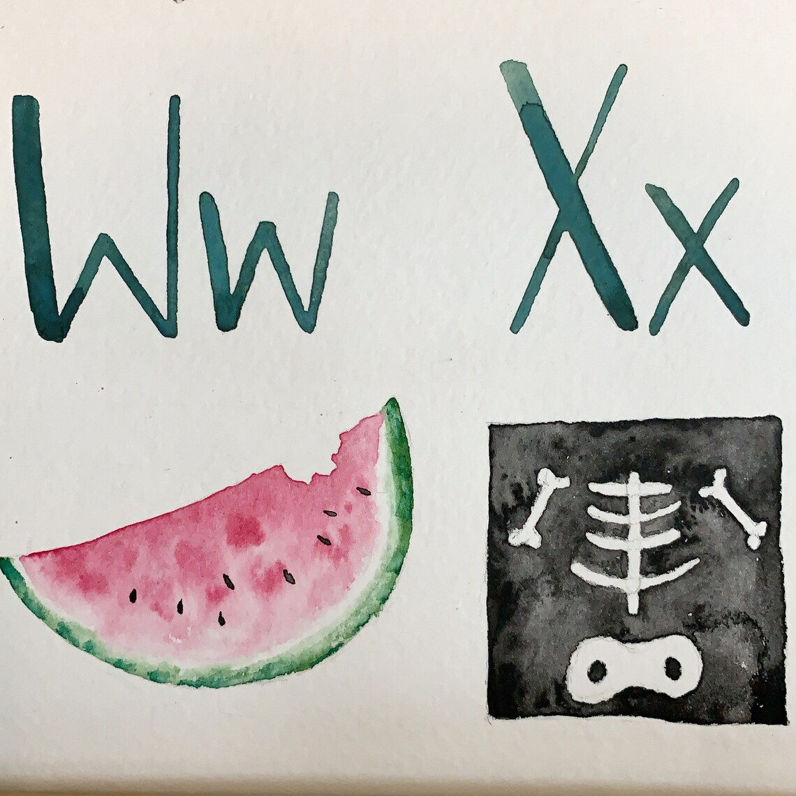 Illustrated Alphabet Poster, Alphabet Print, ABC Poster, Digital Print ...