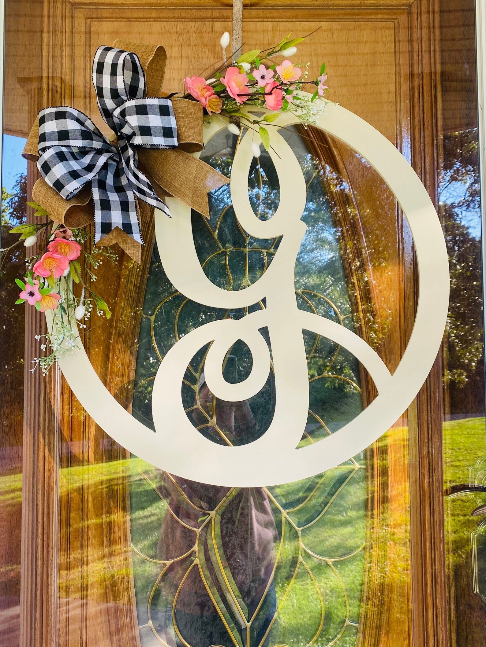 SALE!! Monogram G Door Hanger | Wall Hanger |24” Hanger | Letter Hanger ...