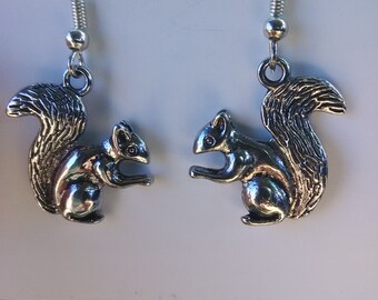 Squirrel earrings | Etsy
