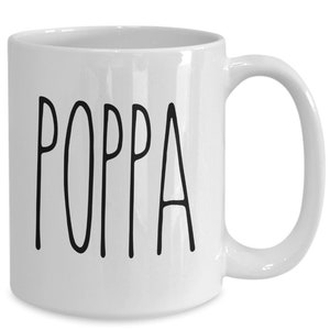 Poppa Coffee Mug // Gift for Grandfather Grandpa G-pop // Gift for Papa ...