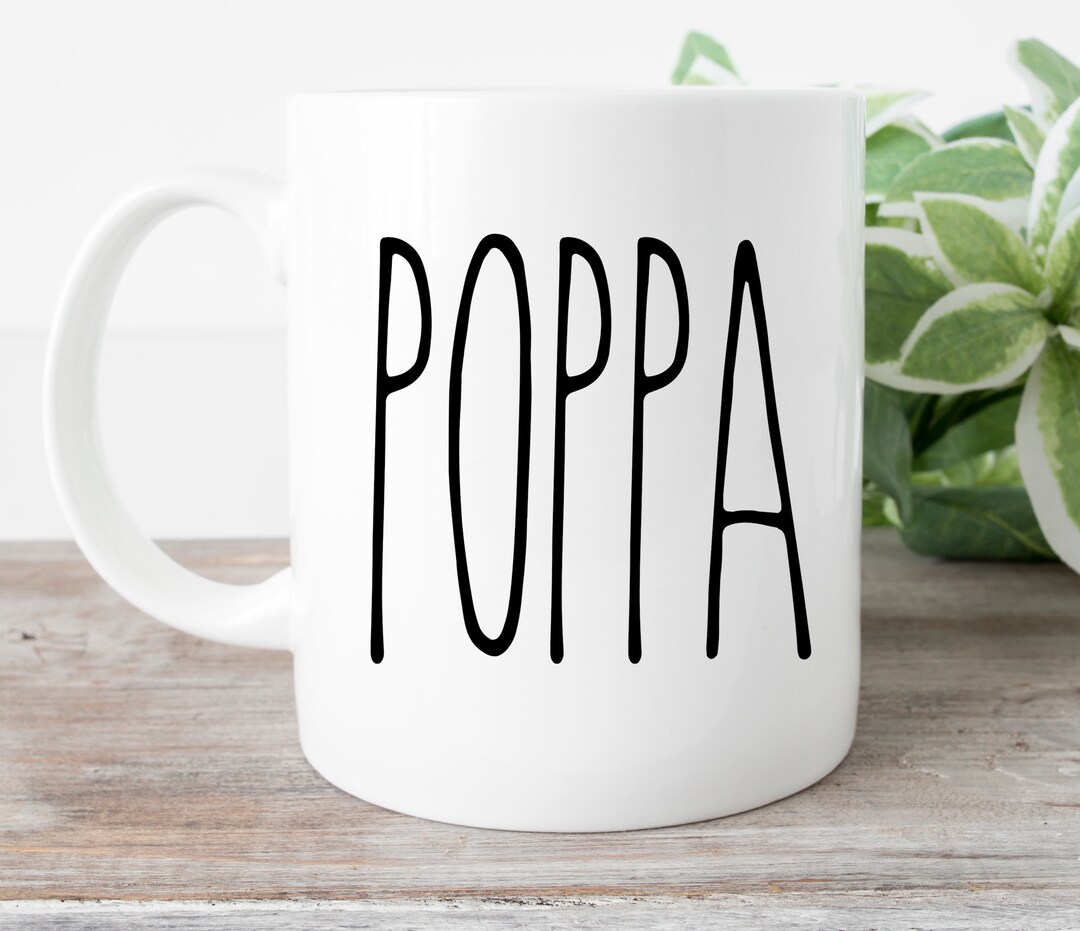 Poppa Coffee Mug // Gift for Grandfather Grandpa G-pop // Gift for Papa ...