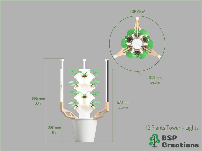 DIY Hydroponic Tower Parts Kit - Etsy