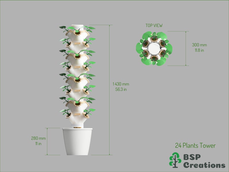 DIY Hydroponic Tower Parts Kit - Etsy