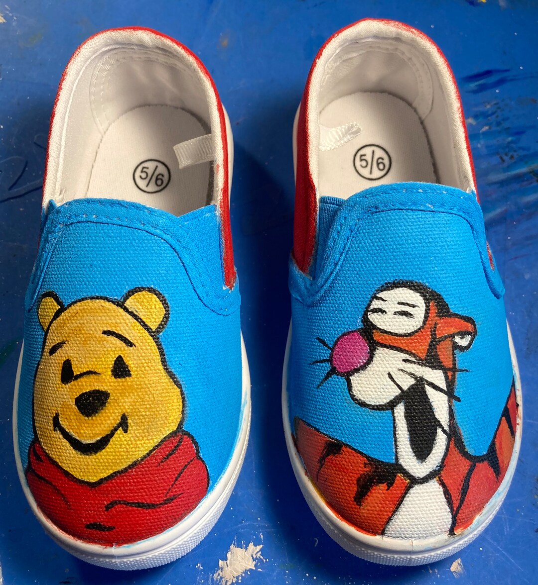 Winnie the Poo and Tiger Too sample Toddler Shoes - Etsy