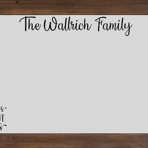 Rustic Hanging Whiteboard Signs~7 Sizes Customized for You~custom ...