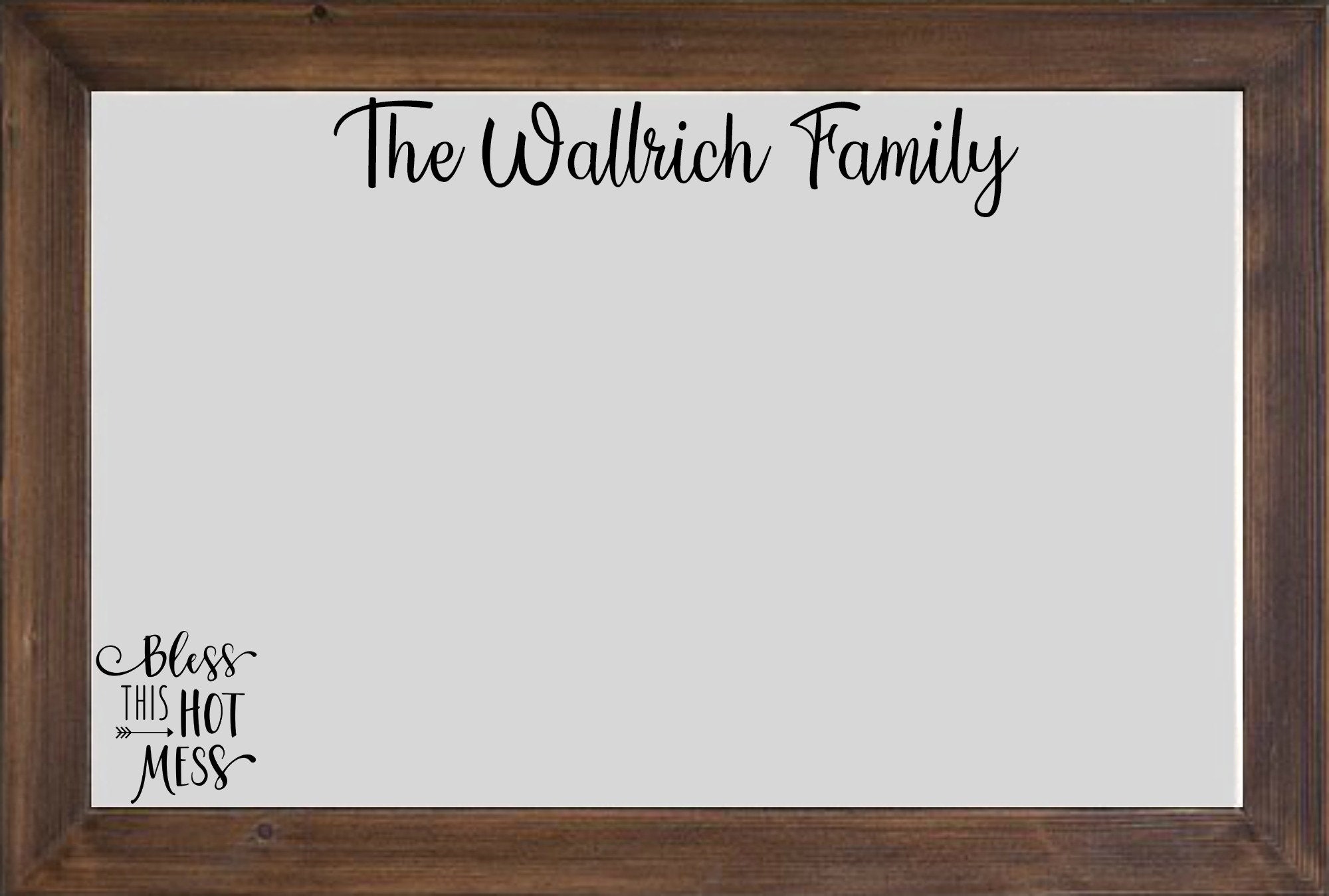 Rustic Hanging Whiteboard Signs7 Sizes Customized for - Etsy