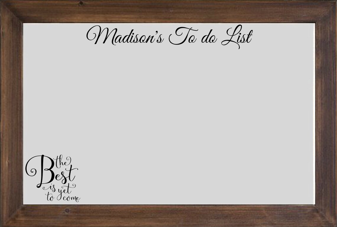 Rustic Hanging Whiteboard Signs~7 Sizes Customized for You~custom ...