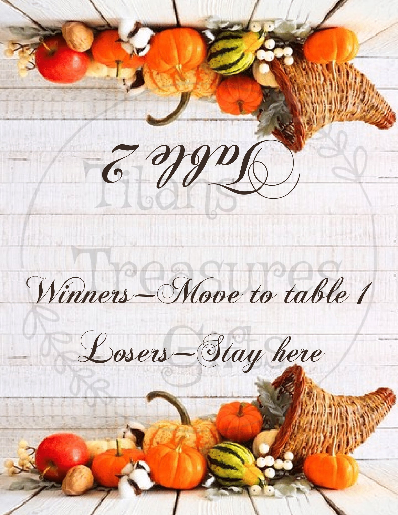 Thanksgiving Cornucopia Bunco Score Cards, Table Tents, Tally Sheet ...