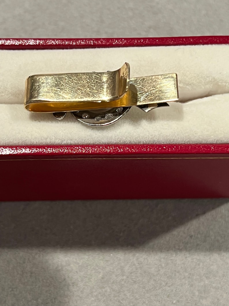 Vintage 14k Gold and Diamond Shriners Scimitar Sword & Crescent Money ...