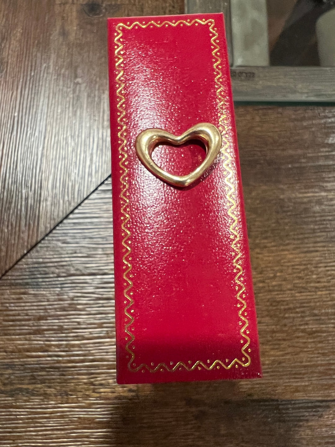 Vintage 14k Gold Floating Heart Pendant - Etsy