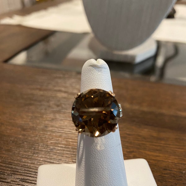 Smokey Topaz Ring - Etsy