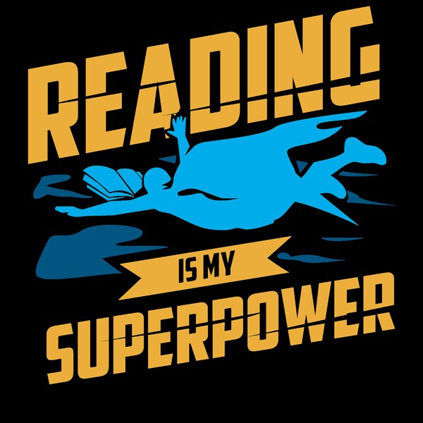 Reading is My Superpower - Etsy