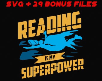 Reading is my superpower | Etsy