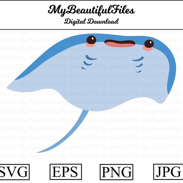 Stingray Svg - Etsy