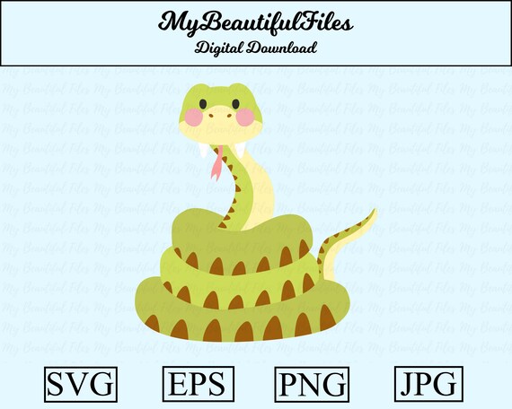 Snake SVGPNG Digital Download Cute Snake File for | Etsy