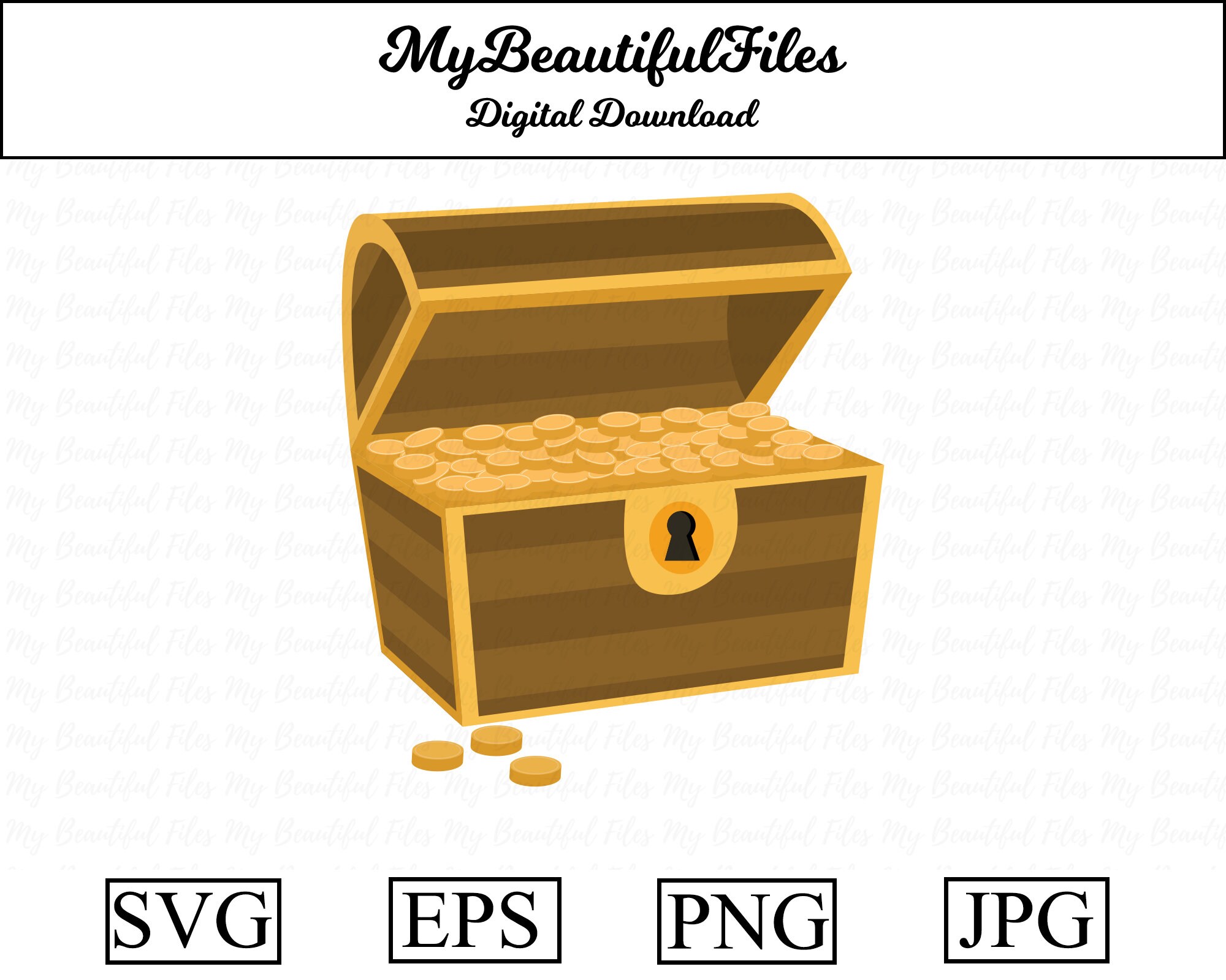 Treasure Chest Clipart Border