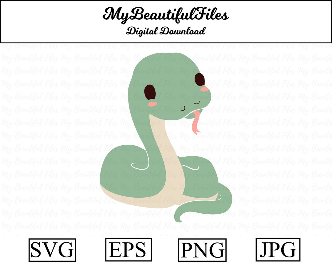 Snake SVG,PNG Digital Download Cute Snake File for Printable Art ...