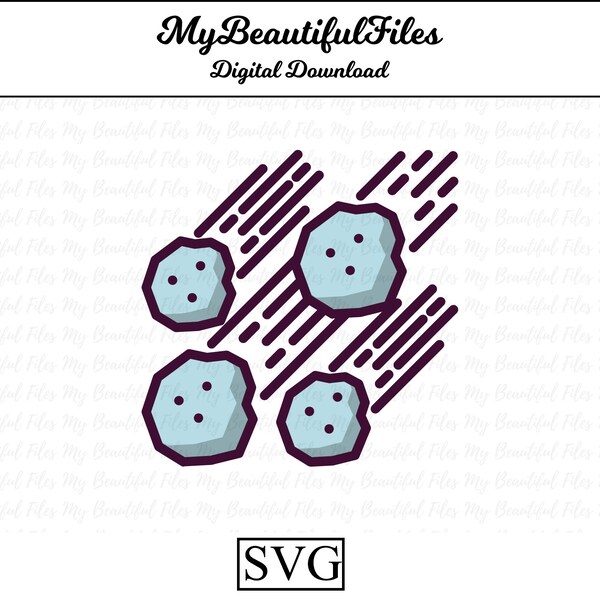 Meteor Shower Svg - Etsy