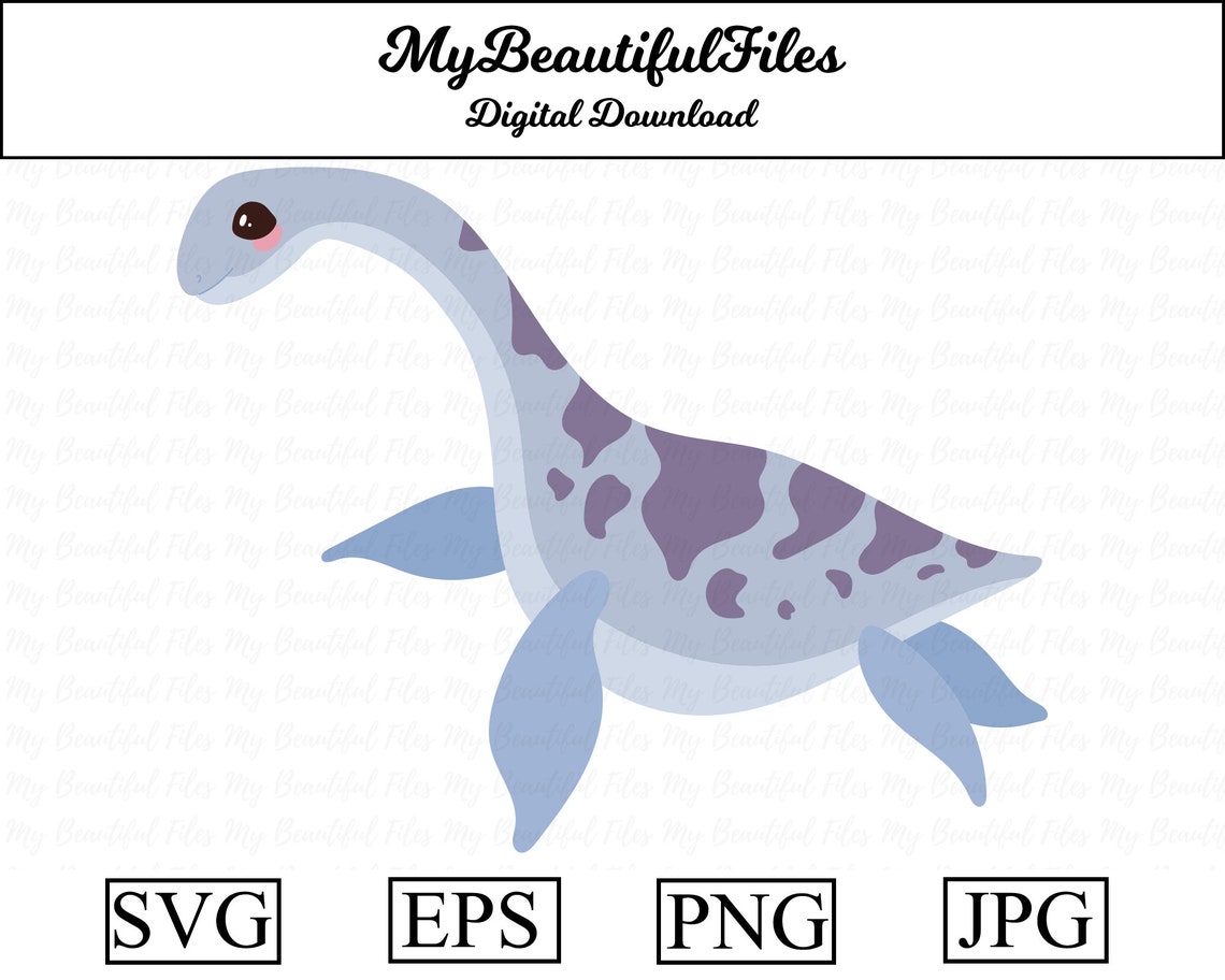 Plesiosaurus SVGPNG Digital Download Plesiosaurus File | Etsy