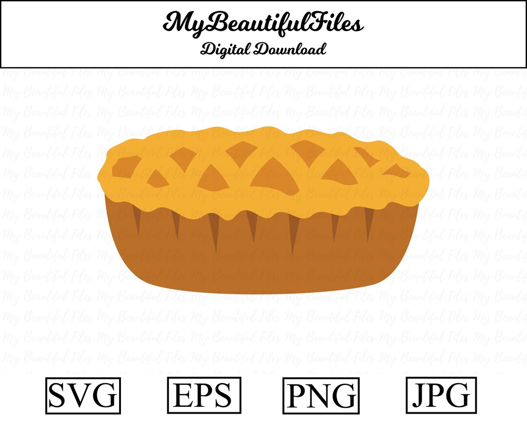 Pie SVGPNG Digital Download Cute Pie File for Printable - Etsy