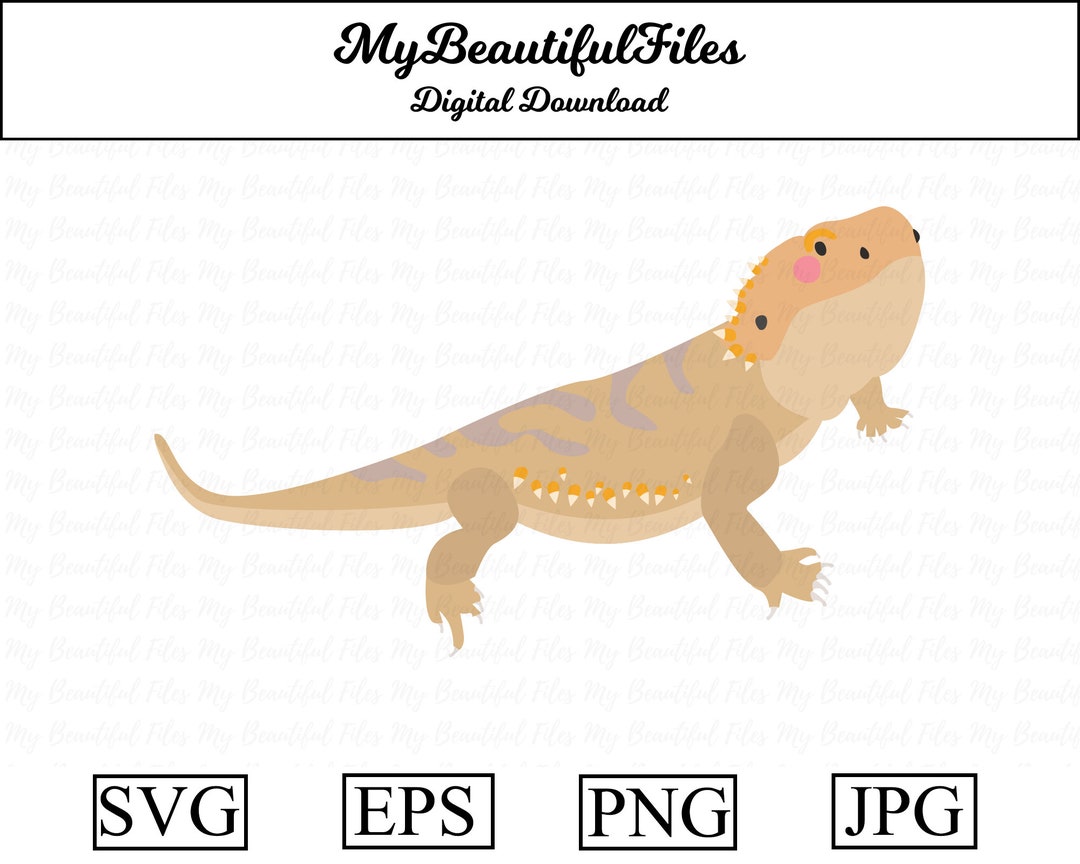 Bearded Dragon SVG,PNG Digital Download Bearded Dragon File for ...