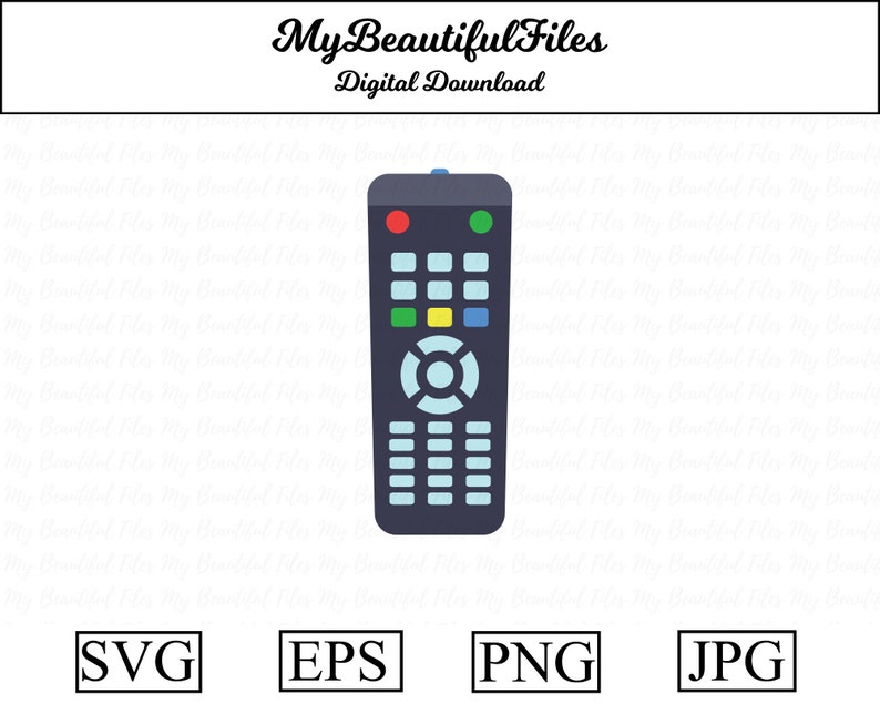 Tv Remote SVGPNG Digital Download Cute Tv Remote File for | Etsy