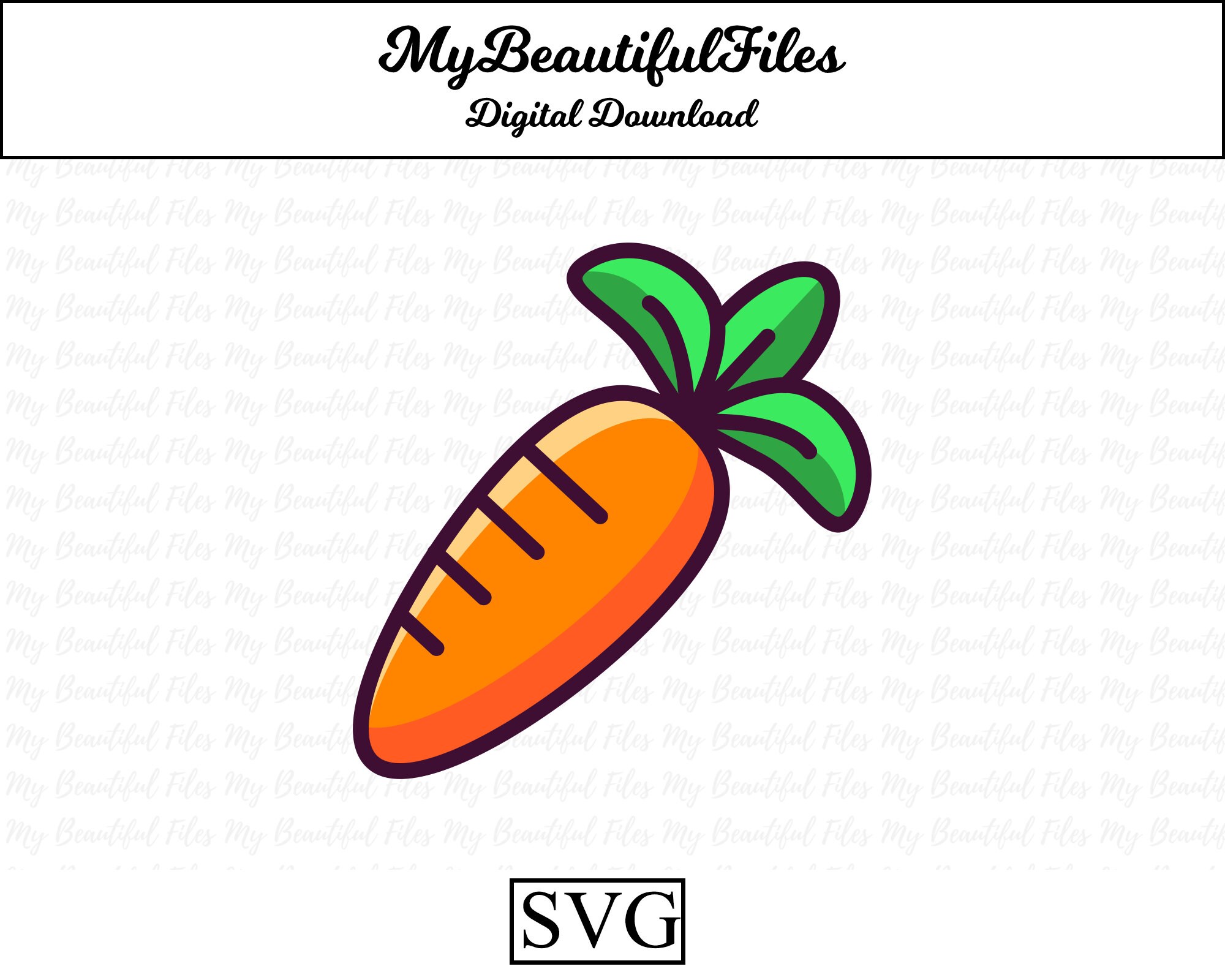 Carrot SVG Digital Download Carrot File for Printable Art, Planner ...