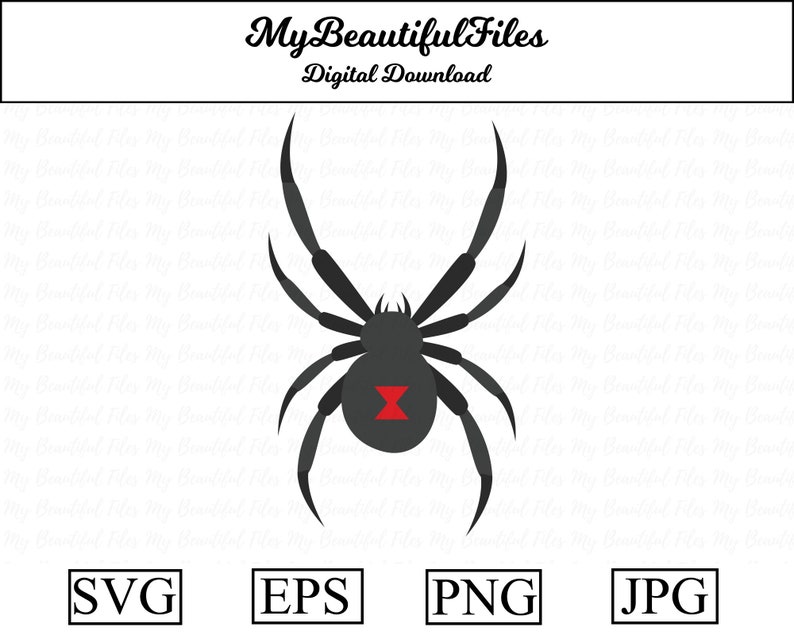 Black Widow SVG,PNG Digital Download Black Widow File for Printable Art ...