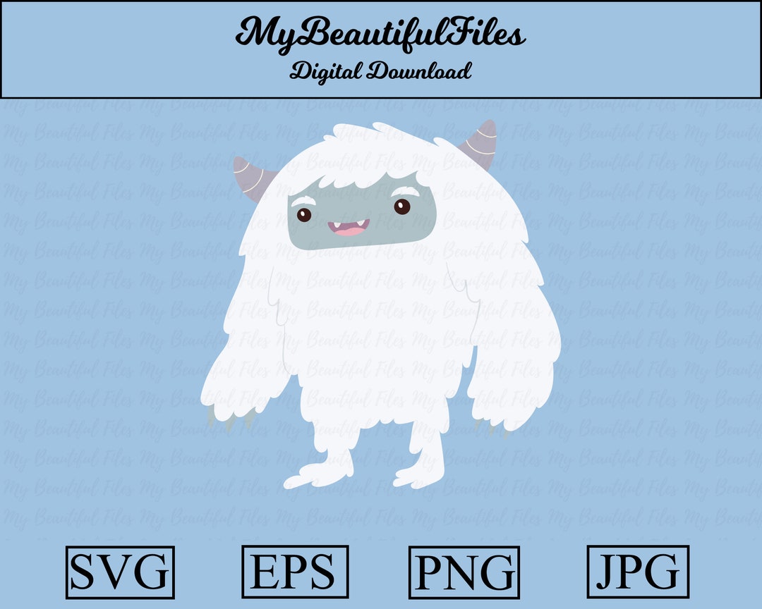 Yeti SVG,PNG Digital Download Cute Yeti File for Printable Art, Planner ...